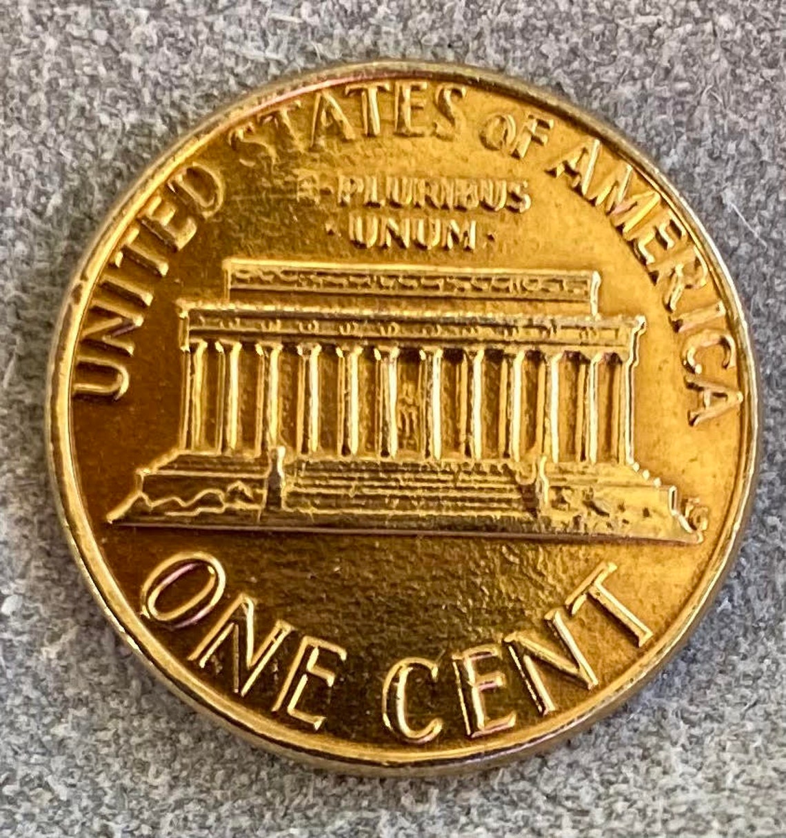 1983 "yellow" Lincoln Memorial One Cent Coin - Etsy