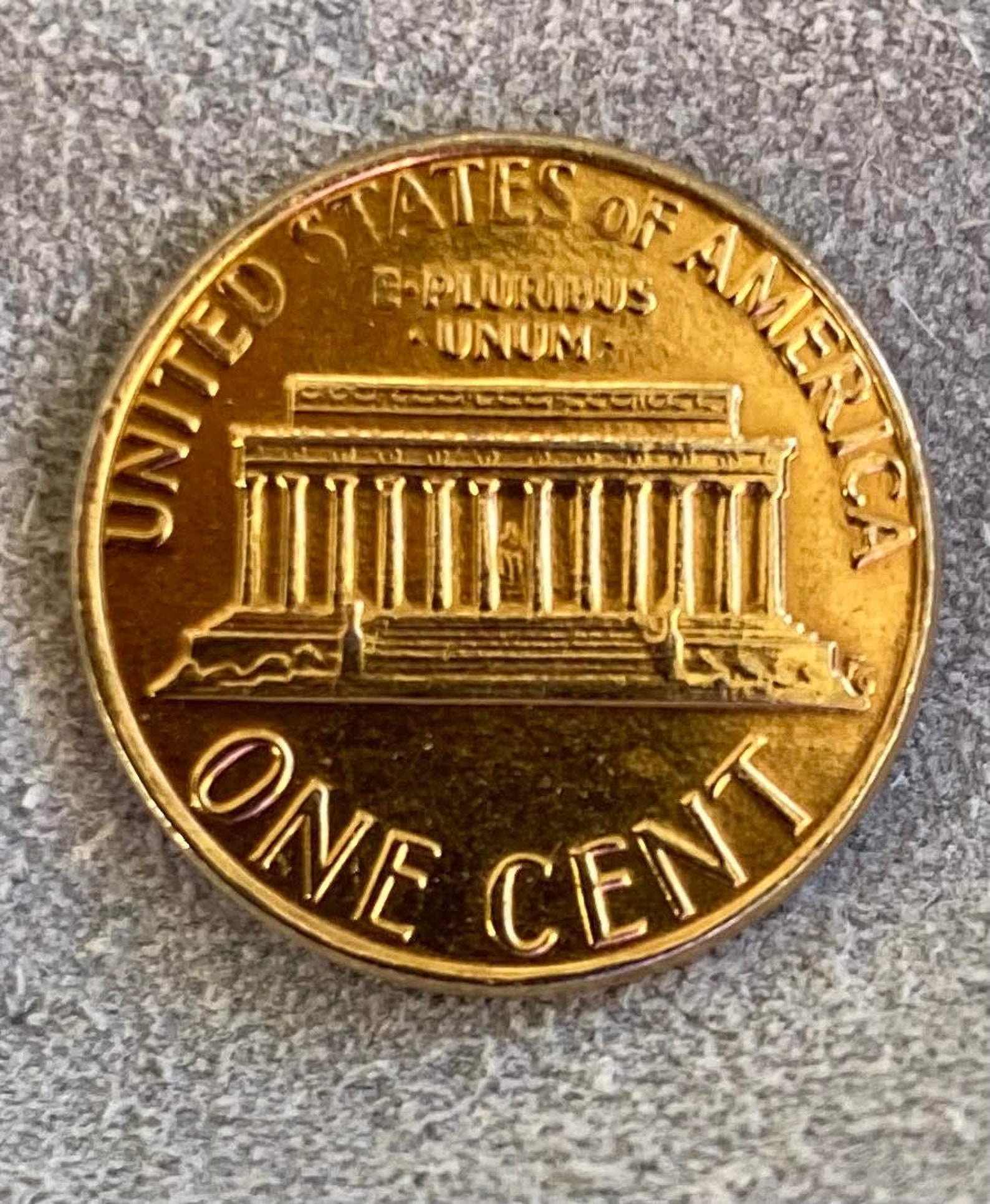 1983 "yellow" Lincoln Memorial One Cent Coin - Etsy