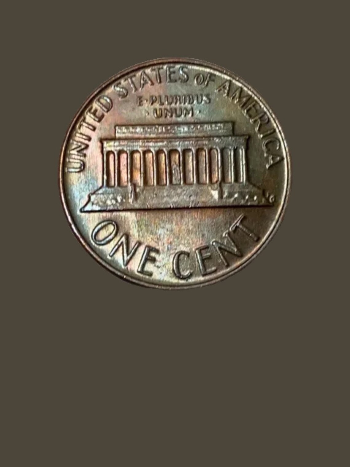 1977 D Two-toned Lincoln Memorial One Cent Coin - Etsy