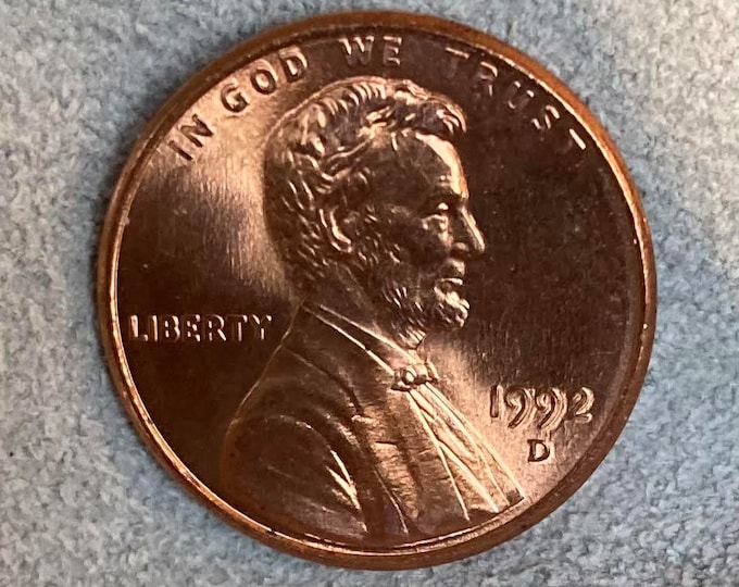 1992 D Lincoln Memorial One Cent Coin - Etsy