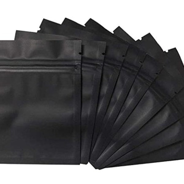 Matte Black Zip Lock Bags - Etsy