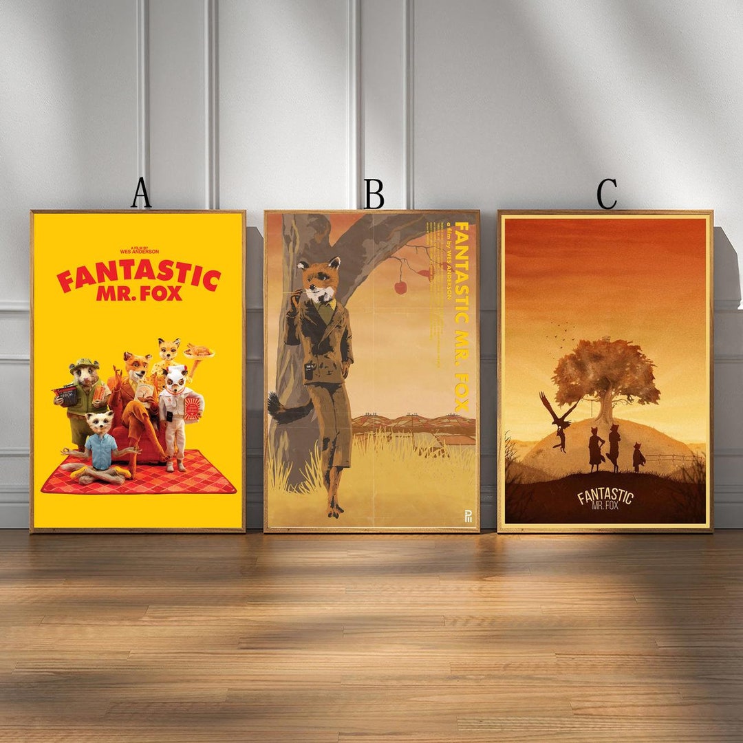 Fantastic Mr. Fox Film Poster Canvas Print Movie Wall Art - Etsy