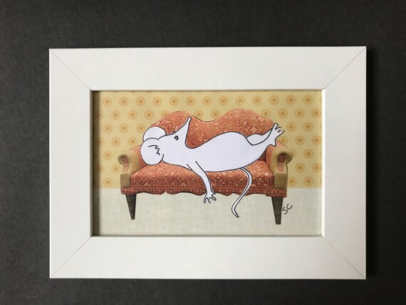 Sofa Relaxing Mouse Picture | Etsy