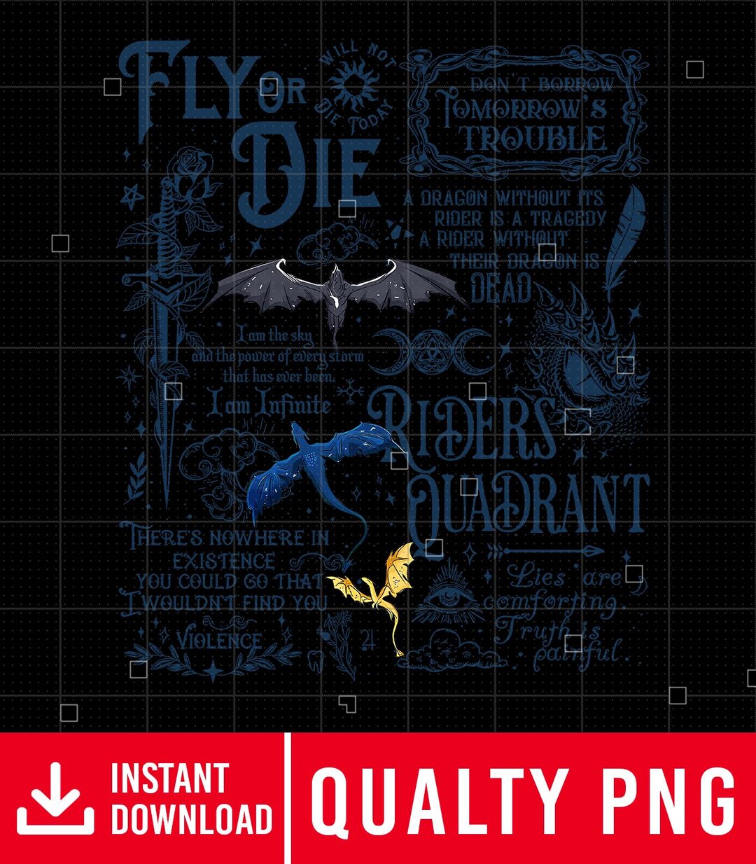 Fourth Wing PNG, Riders Quadrant Basgiath War College Download, 3 ...