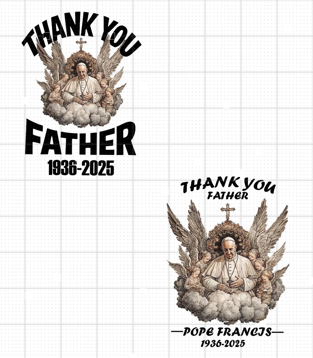 RIP Pope Francis Bundle Png, Thank You Father - Pope Francis Memorial ...