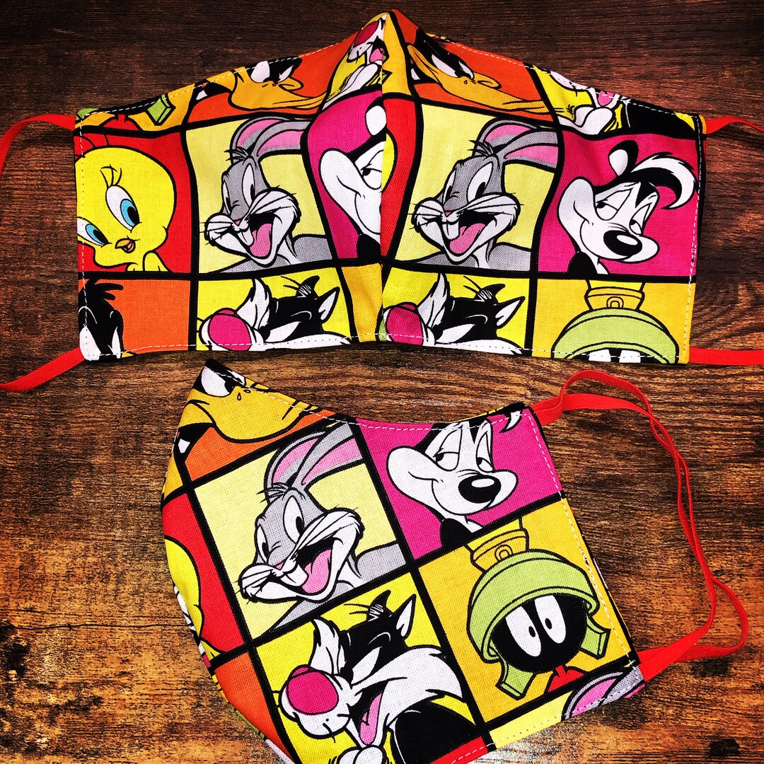 Looney Tunes Face Mask - Etsy