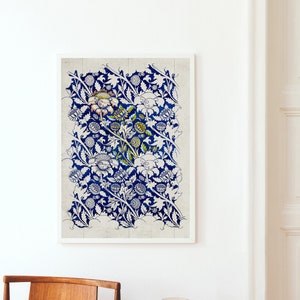 William Morris Art Print William Morris Print Blue Flower - Etsy UK