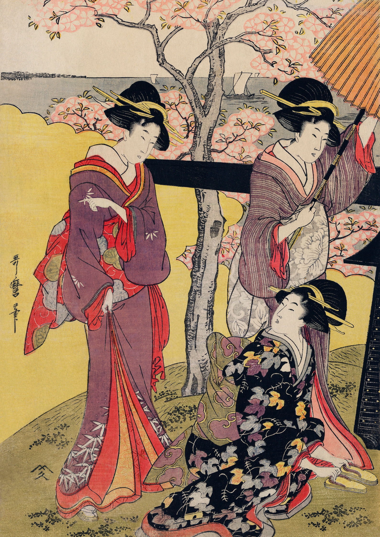 Geisha Art Print Japanese Woman Art Vintage Japanese Art Etsy Uk