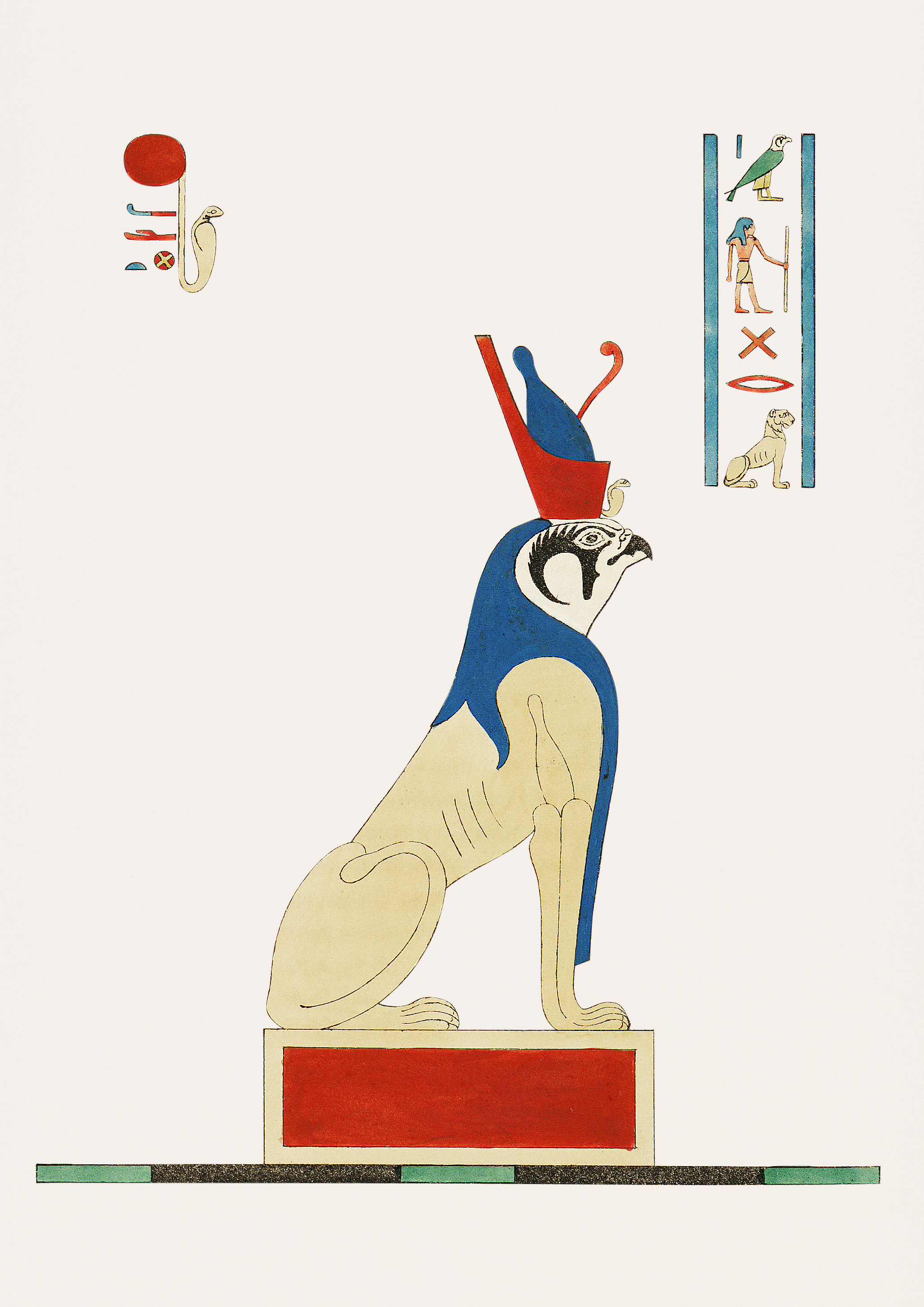 Ancient Egyptian Art Print Horus God Art Vintage Egyptian | Etsy Australia
