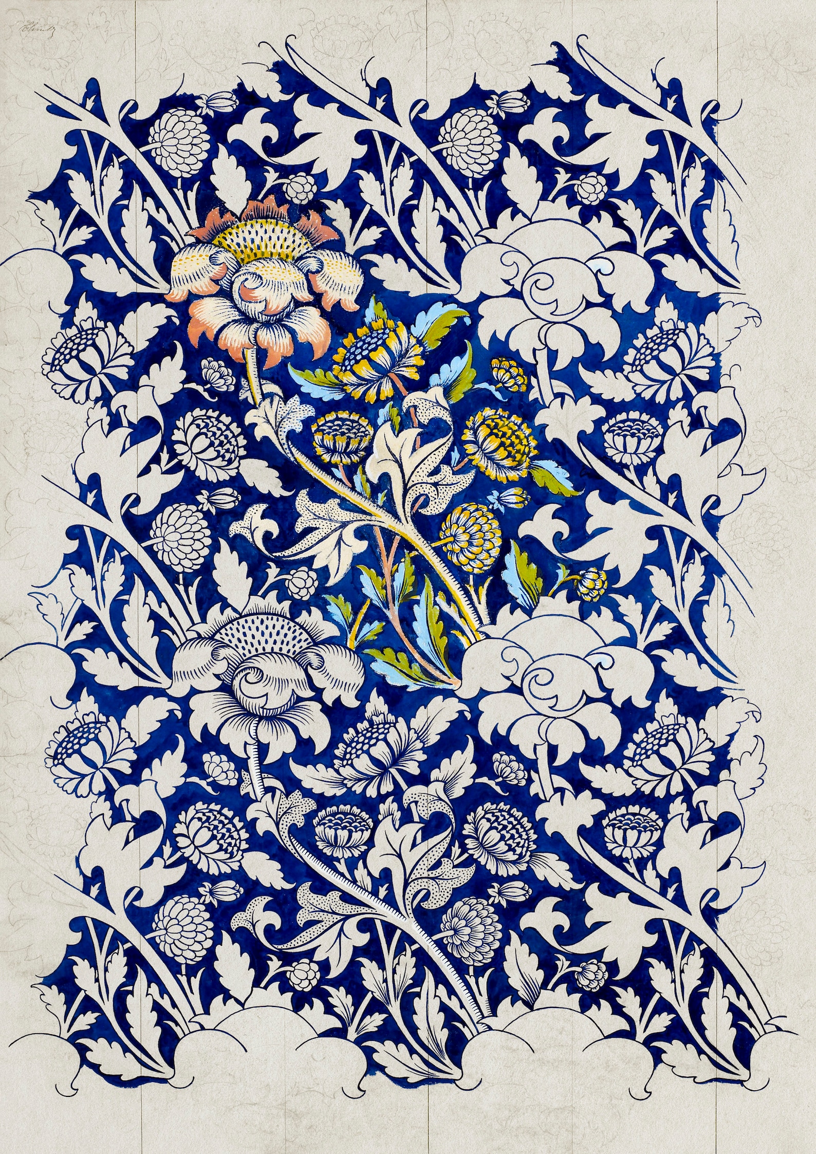 William Morris Art Print William Morris Print Blue Flower - Etsy UK