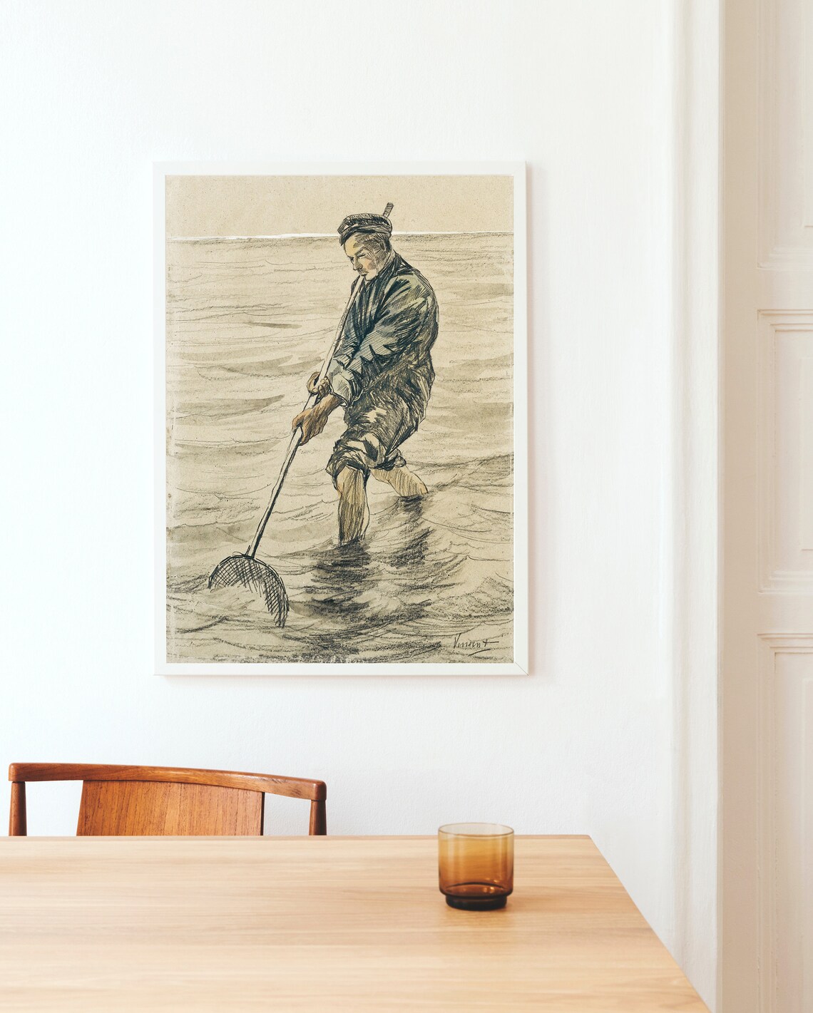 Fisherman Art Print Van Gogh Art Print Man Fishing Art - Etsy UK