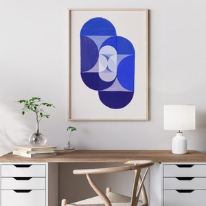 Blue Abstract Art, Abstract Art, Minimalist Art, Abstract Art Print ...