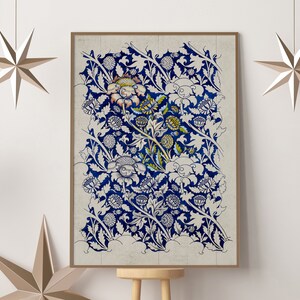 William Morris Art Print William Morris Print Blue Flower - Etsy UK