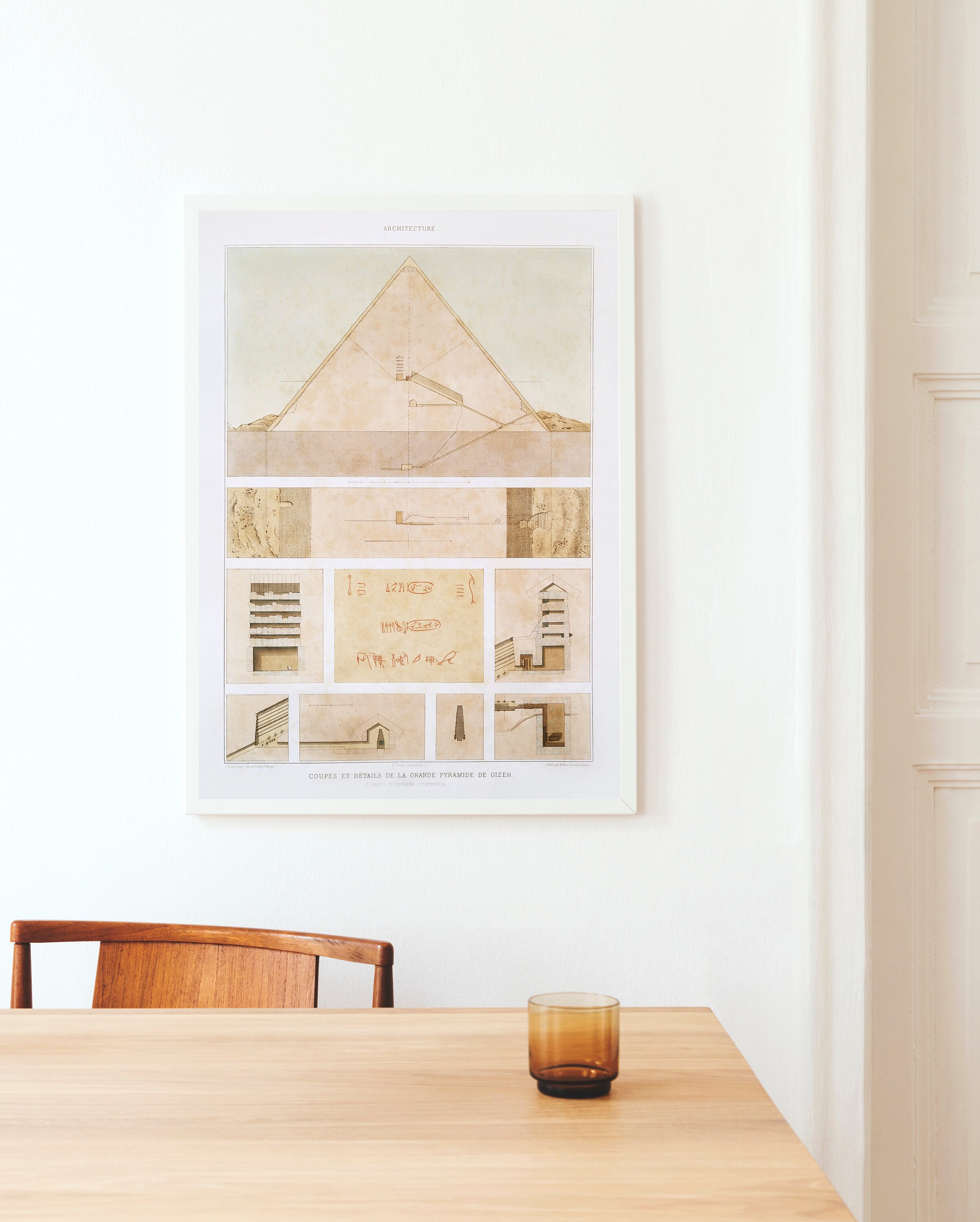 Great Pyramid of Giza Print Pyramid Art Ancient Egyptian Art - Etsy