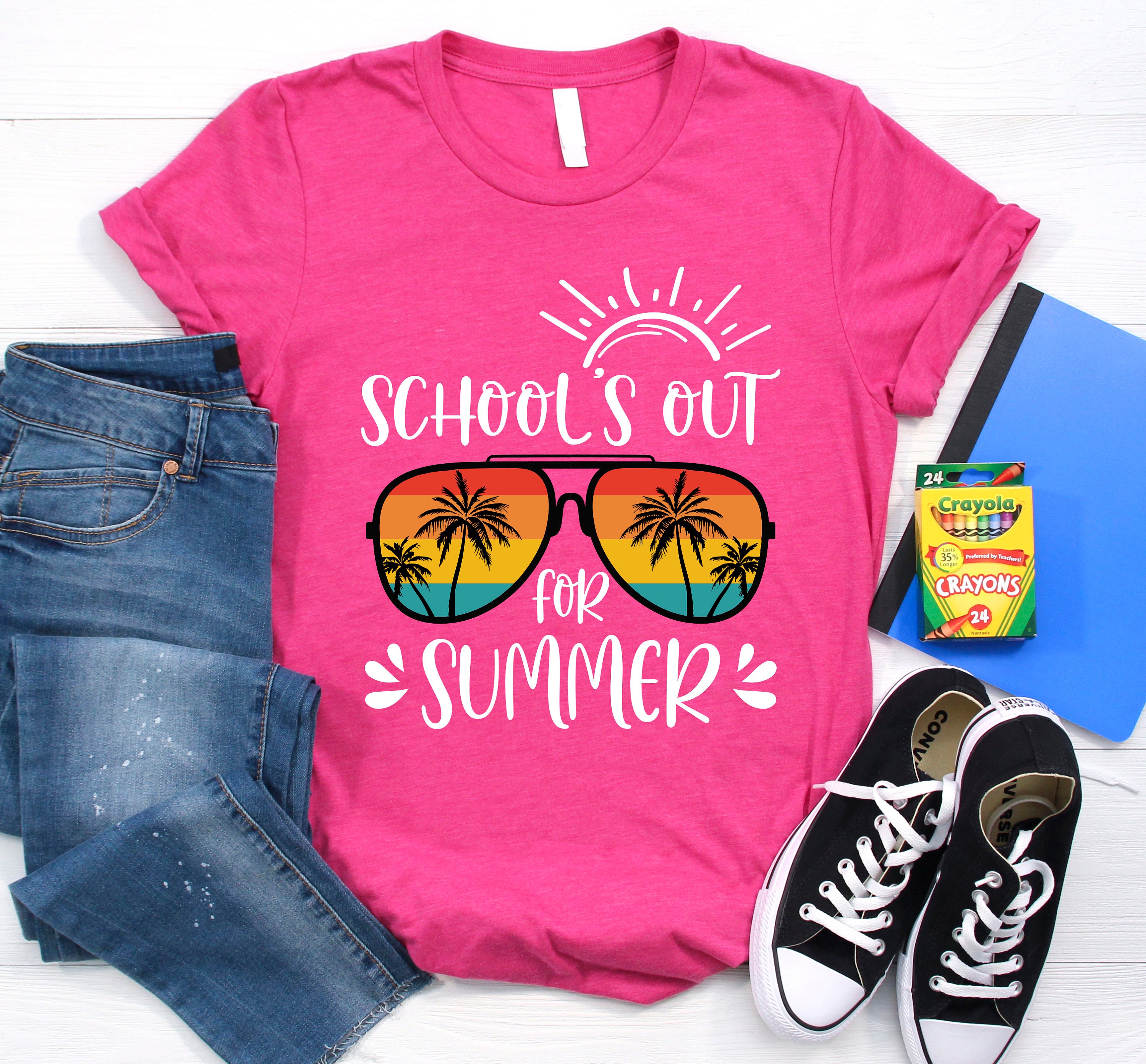 School's Out for Summer Shirt, Summer Shirt, Vacation Shirt, Teacher ...