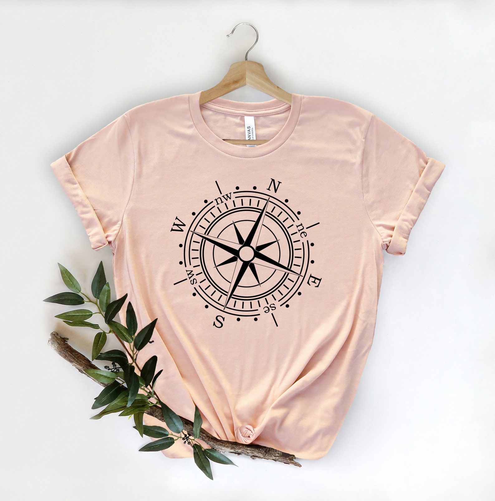 Compass Shirt, Camping Shirt, Compass Gift, Adventure Shirt, Hiking ...