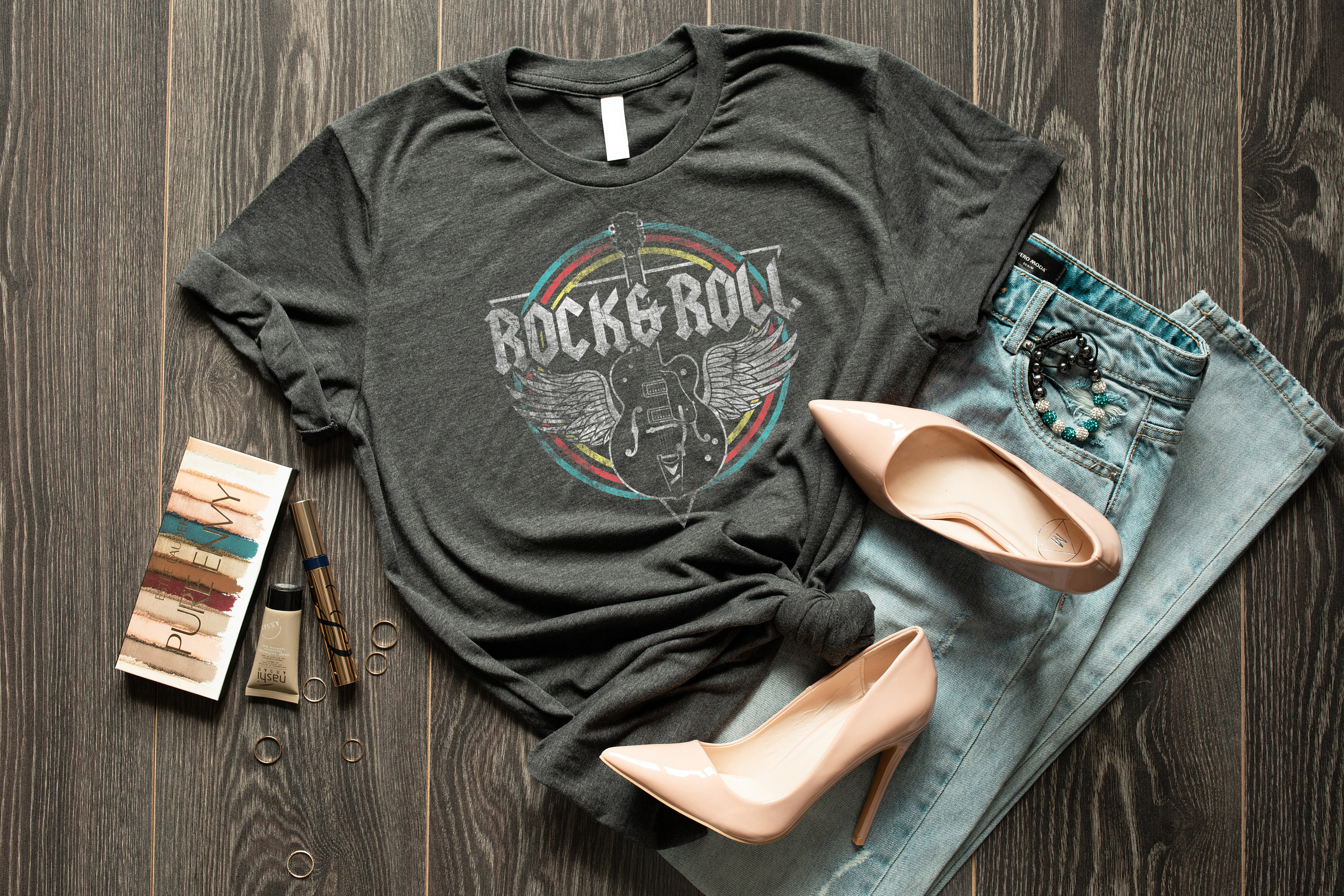 Rock and Roll Shirt, Vintage T Shirt, Guitar Shirt, Vintage Sweatshirt ...