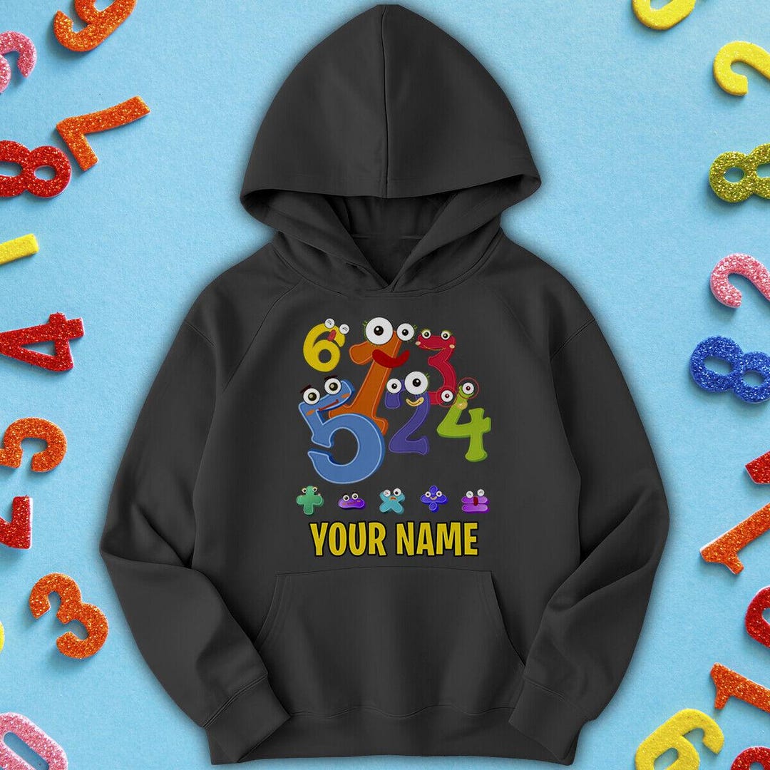 Personalised Boys and Girls Number Day Ideas Funny Number Jumper Hoody ...