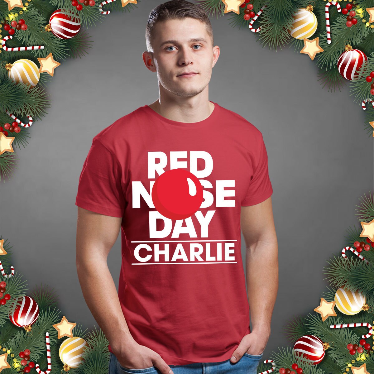 Personalised Red Nose Day T-Shirts 2023 Comic Relief Family T-Shirt ...
