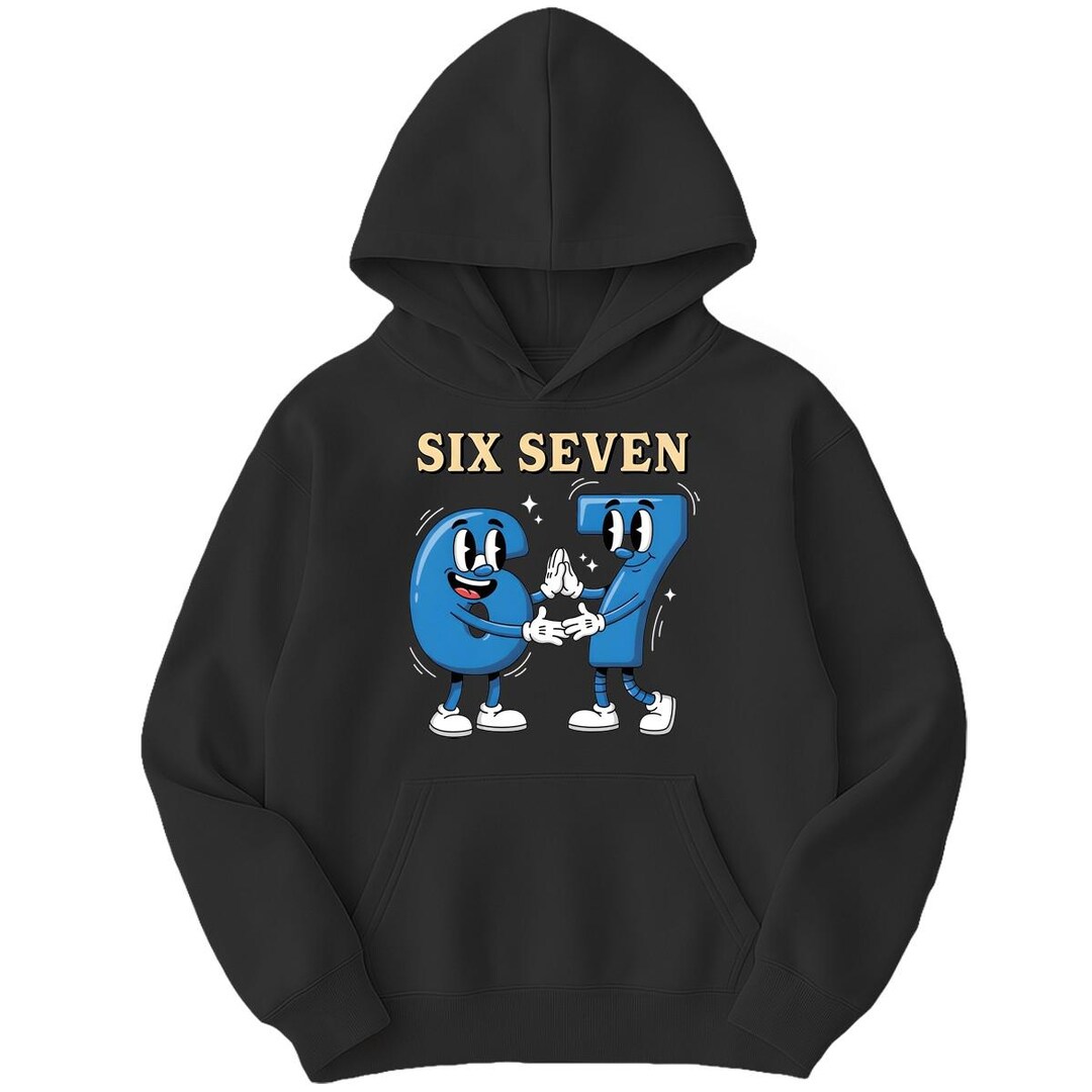 Six Seven Numbers Counting Education Kids Hoodie Fun Learning Graphic ...