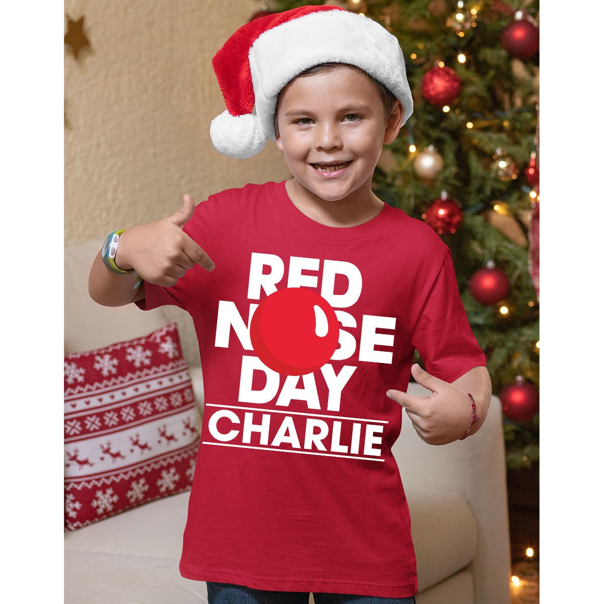 Personalised Red Nose Day T-Shirts 2023 Comic Relief Family T-Shirt ...