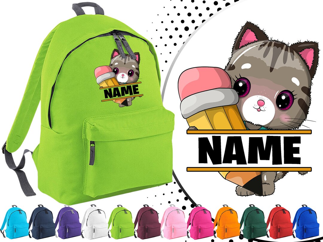 Cat Back to School Kids Boys Girls Happy First Day at School - Etsy UK