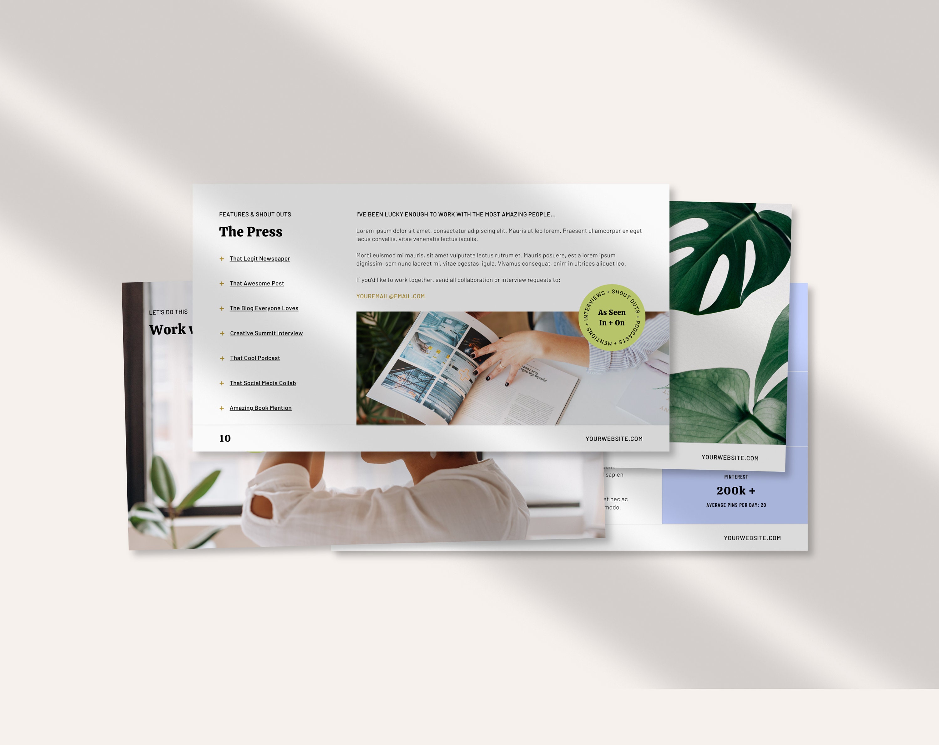 DAWN | Media Kit Template for Canva, Press Kit Perfect for Showcasing ...