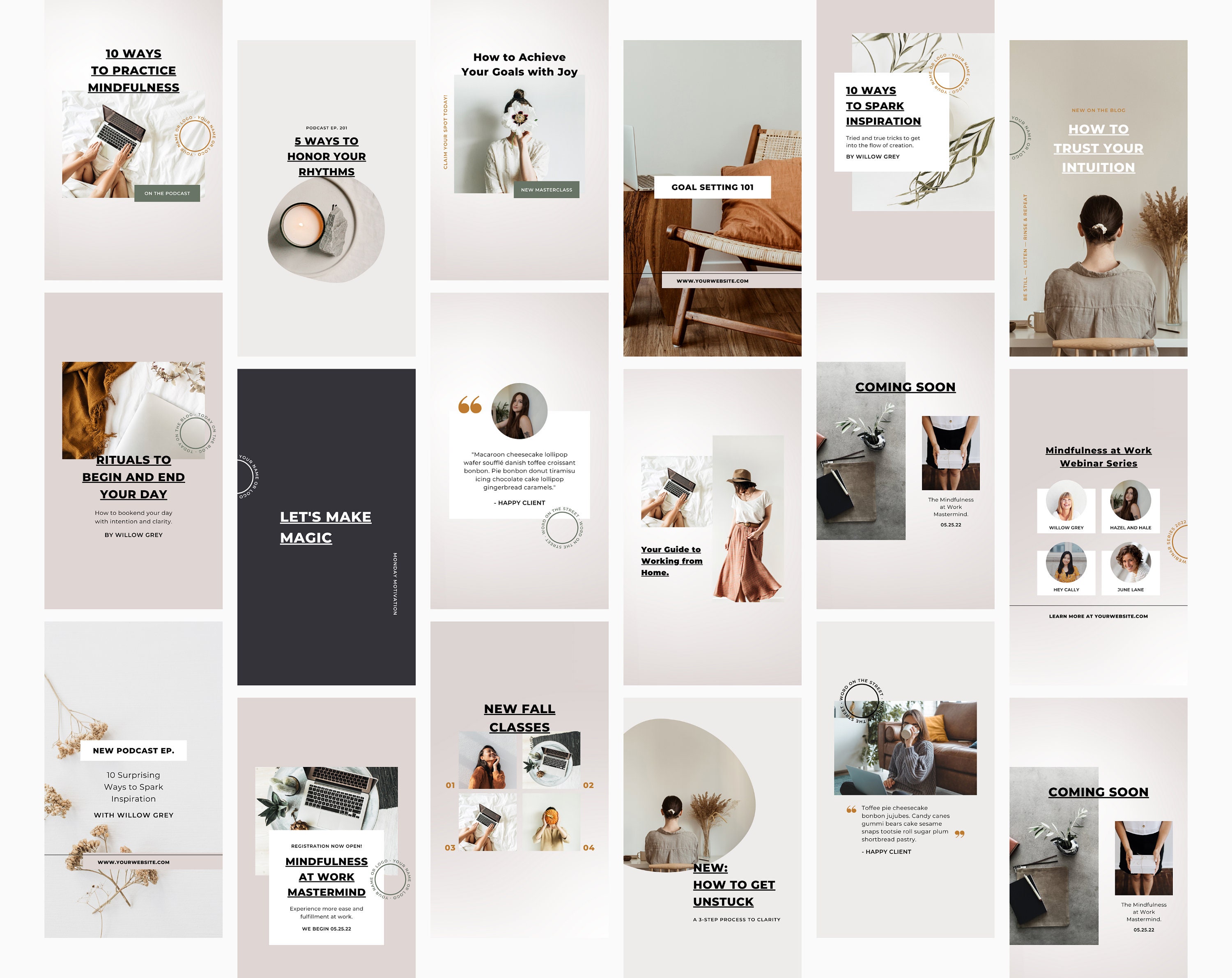 Custom Instagram Templates for Canva Custom Instagram Post - Etsy