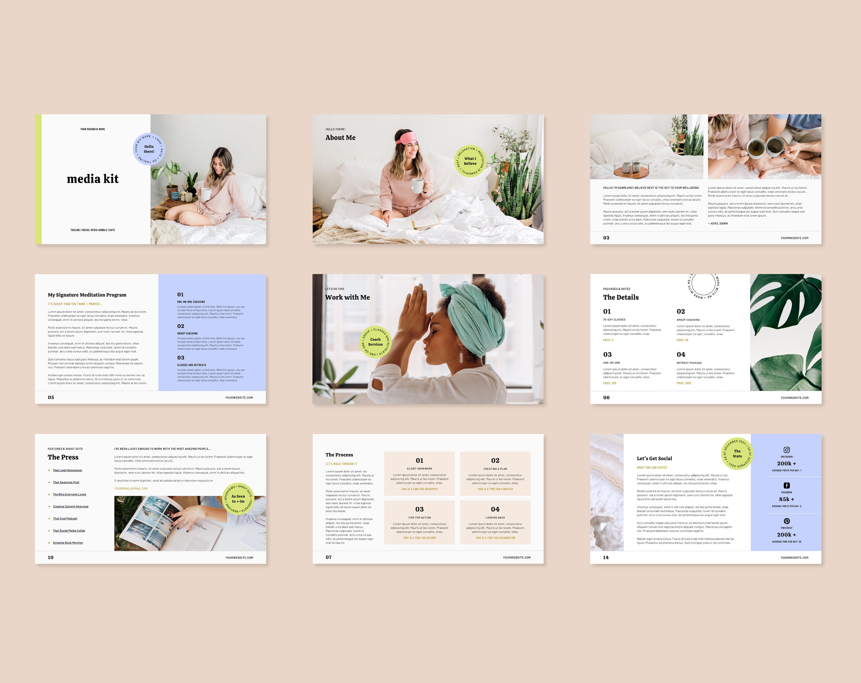 DAWN | Media Kit Template for Canva, Press Kit Perfect for Showcasing ...