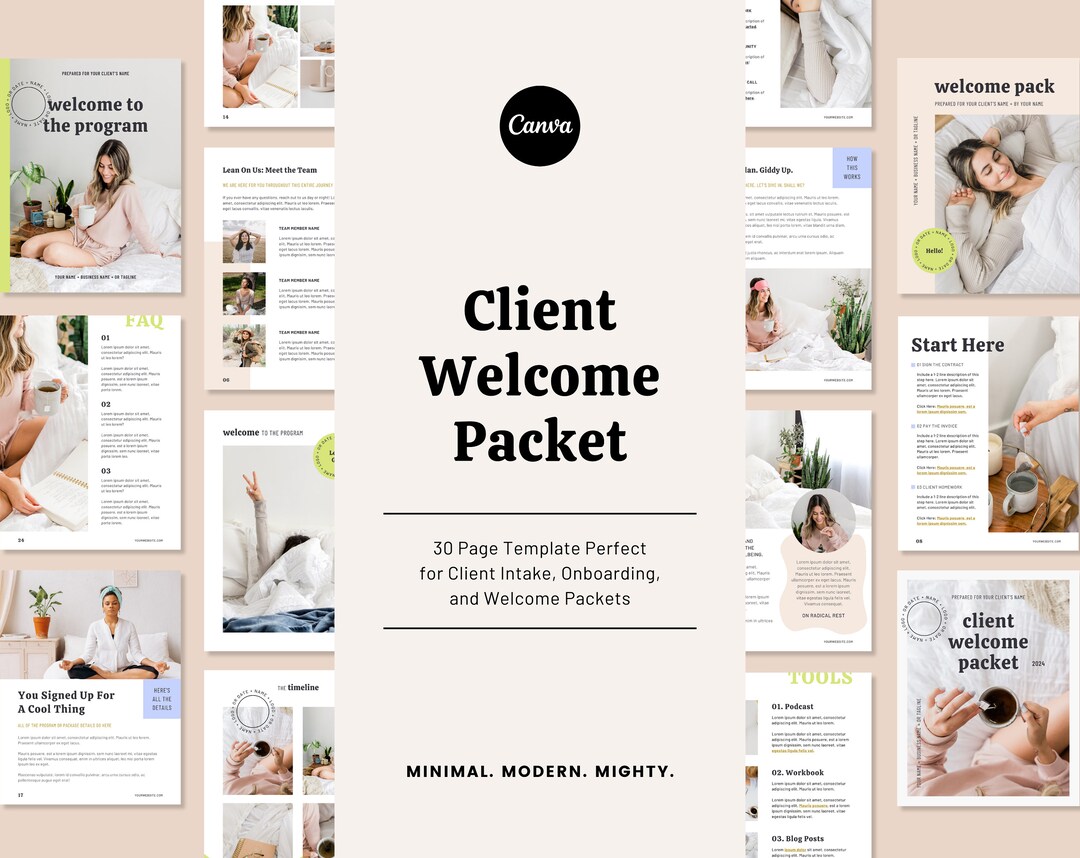 Coaching Client Onboarding, Client Welcome Packet Template, Client ...