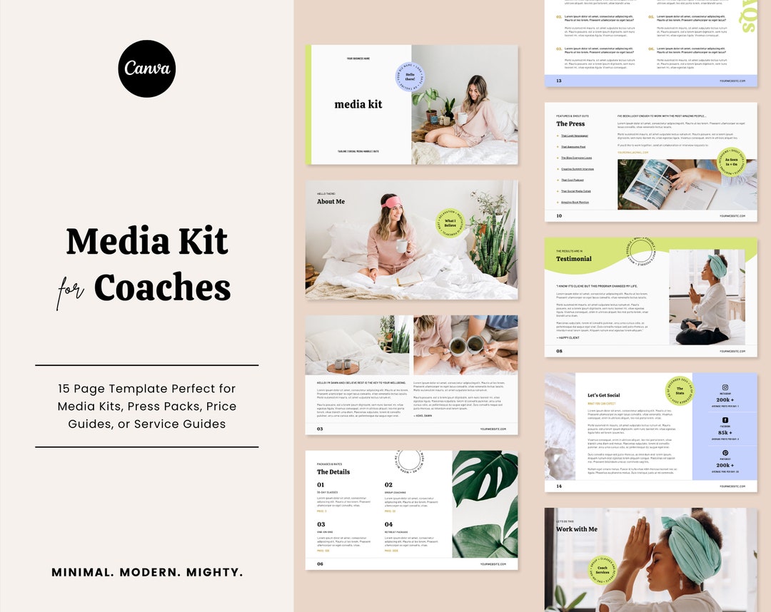 DAWN | Media Kit Template for Canva, Press Kit Perfect for Showcasing ...