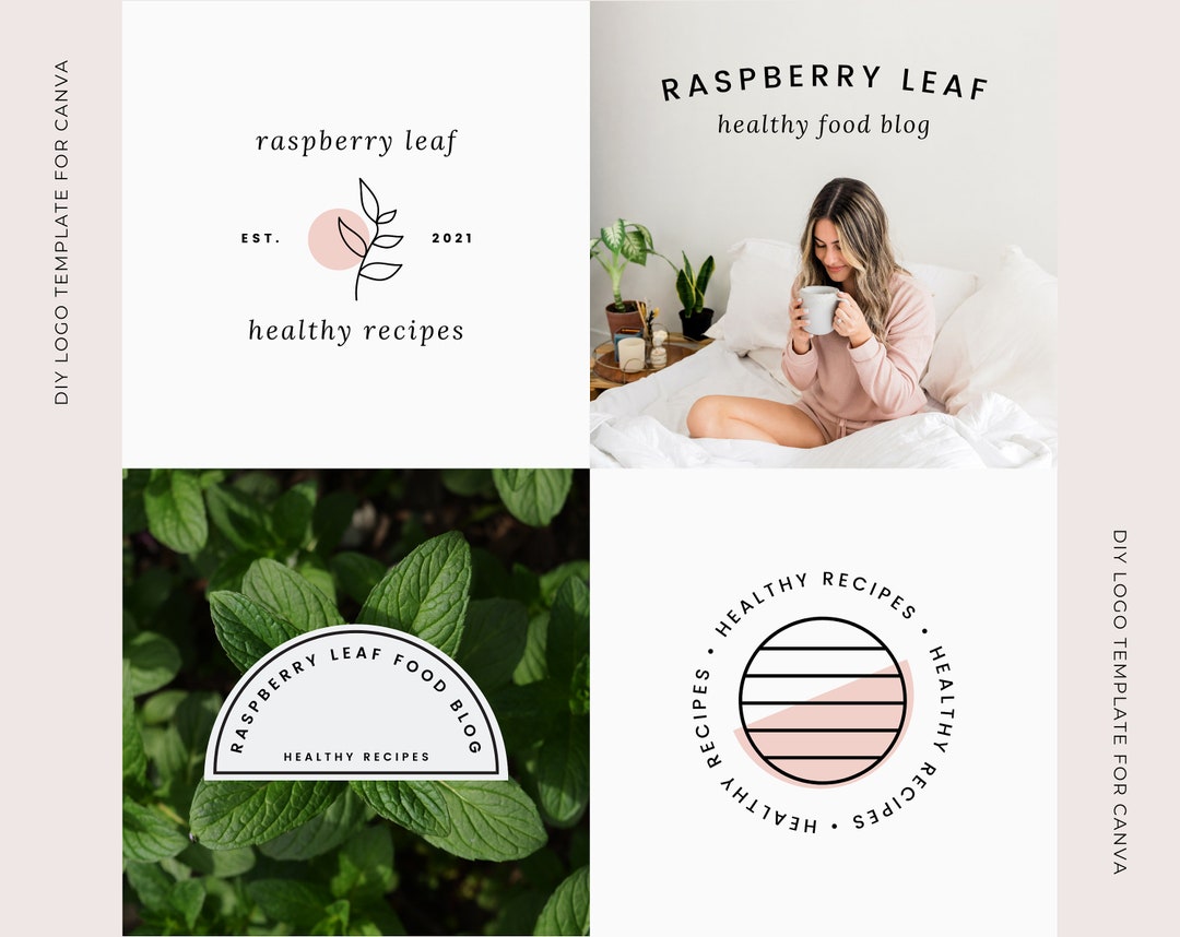Food Blog Logo Design Canva Premade Logo Design Canva Logo - Etsy