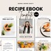 JOY Canva Ebook Cookbook Template for Nutritionists, Health Coaches, Food Bloggers for Designing ...