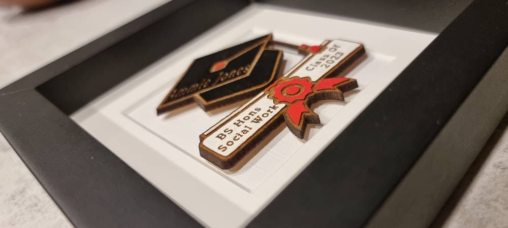 Personalised Graduation Frame Mortarboard and Scroll Wooden - Etsy