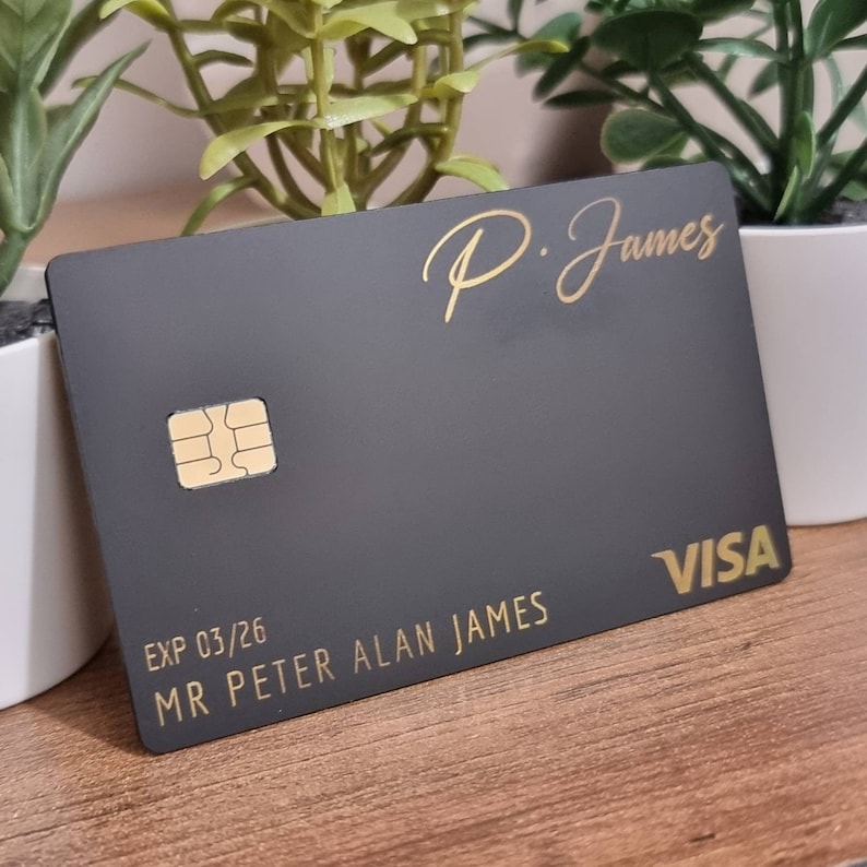 Metal Credit Card Millionaires Club Credit Card Personalised - Etsy
