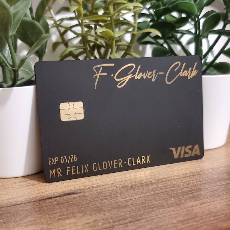 Metal Credit Card Millionaires Club Credit Card Personalised - Etsy