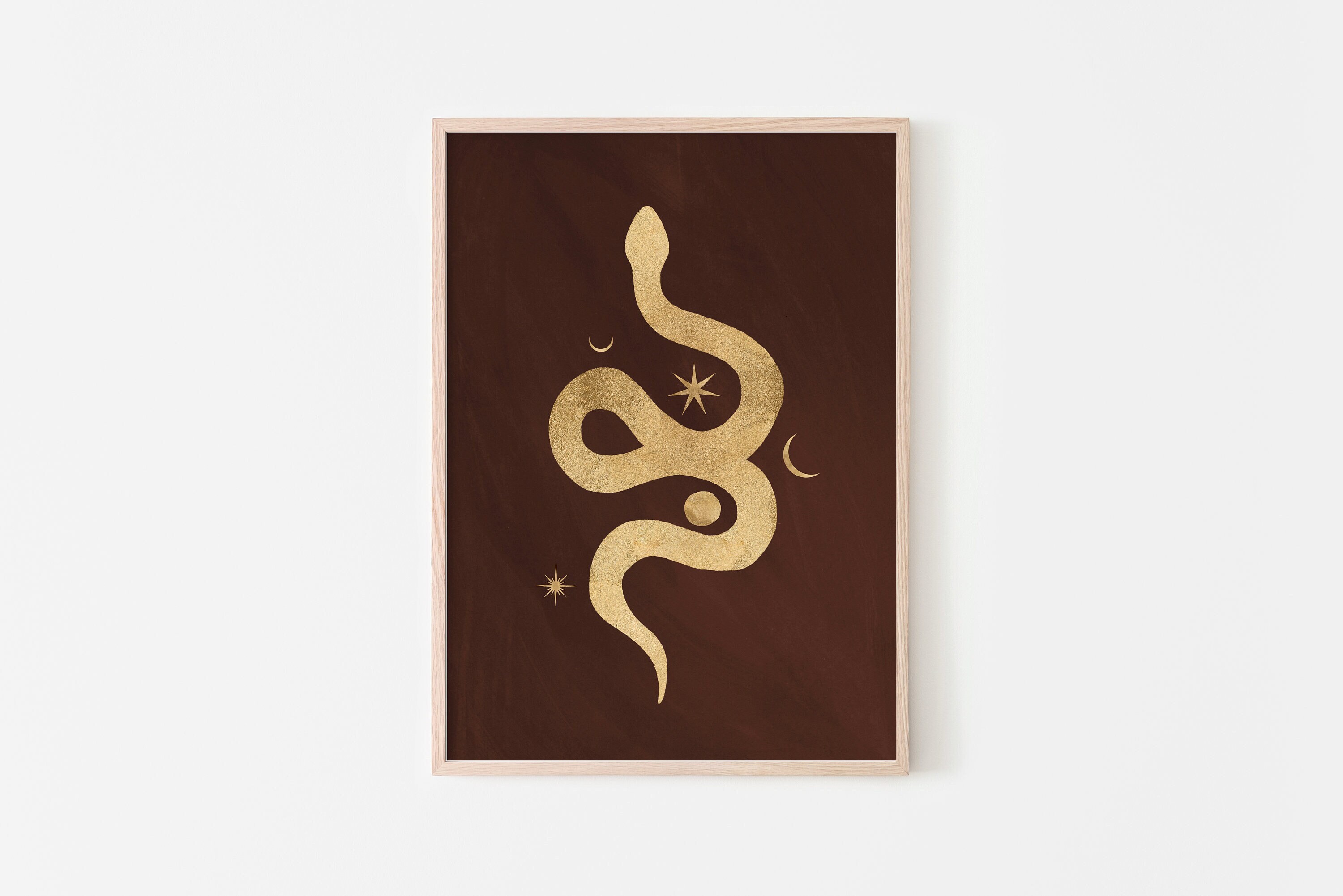 Spirit Animal Snake Poster Print Celestial, Serpent, Poster, Spiritual ...