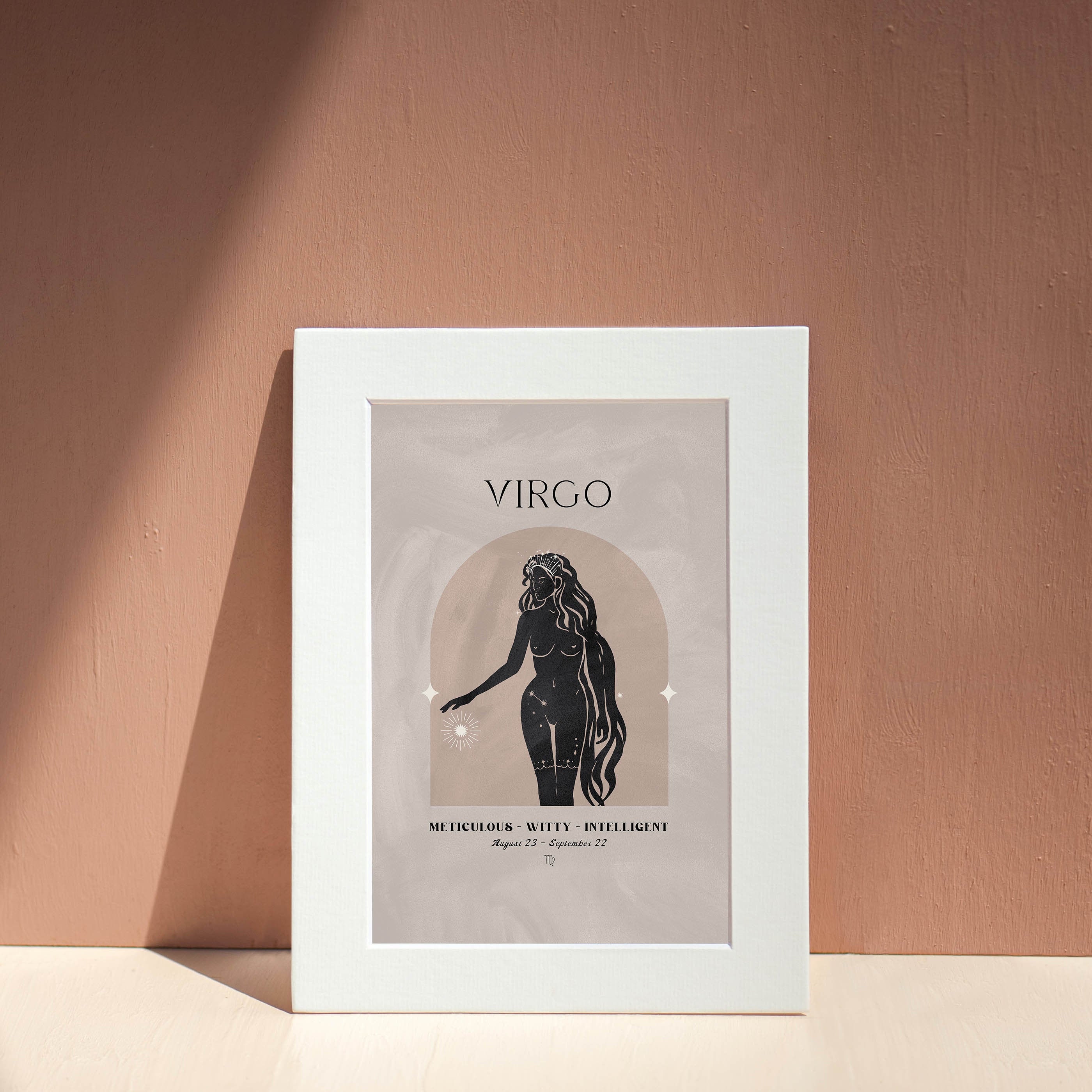 VIRGO Woman Zodiac Print Explained Wall Art Decor Printable Astrology ...