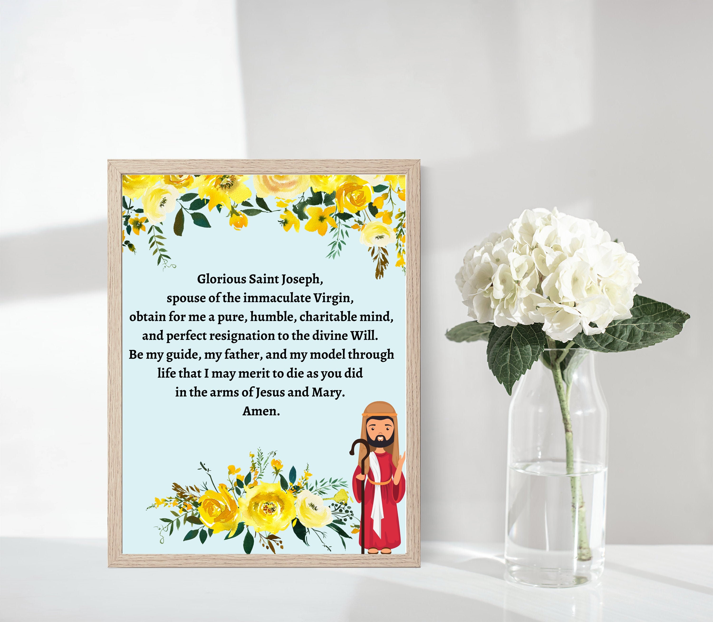 St. Joseph Prayer Wall Art | Year of St. Joseph | Catholic Prayer Wall ...
