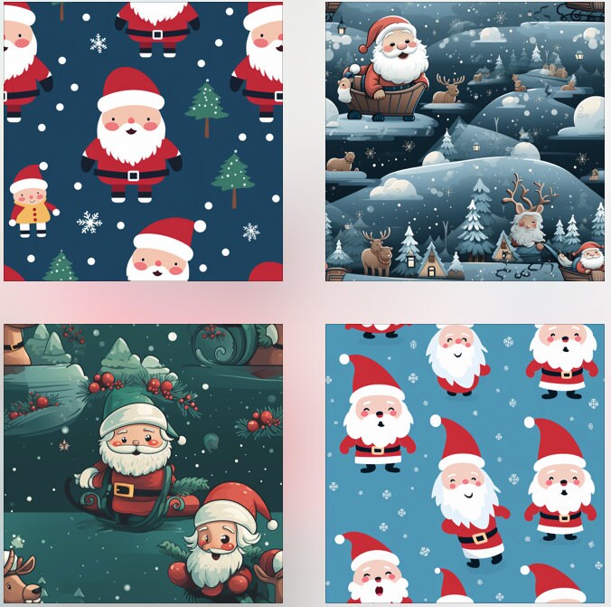 16 Christmas Digital Seamless Pattern, Christmas Printable Paper ...