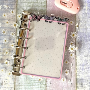 Pastel Butterfly Planner Dividers, Top Tab Page Markers, A5 Ring Binder ...