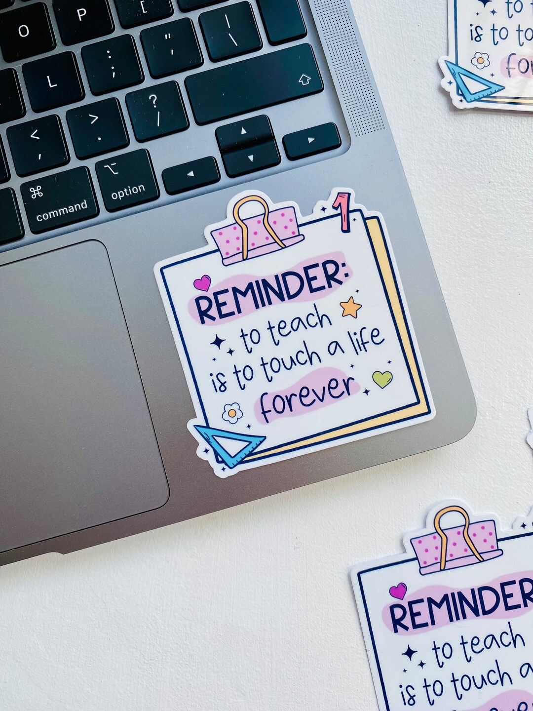 Cute Teacher Quote Sticker, End of School Term Gift for Laptops ...