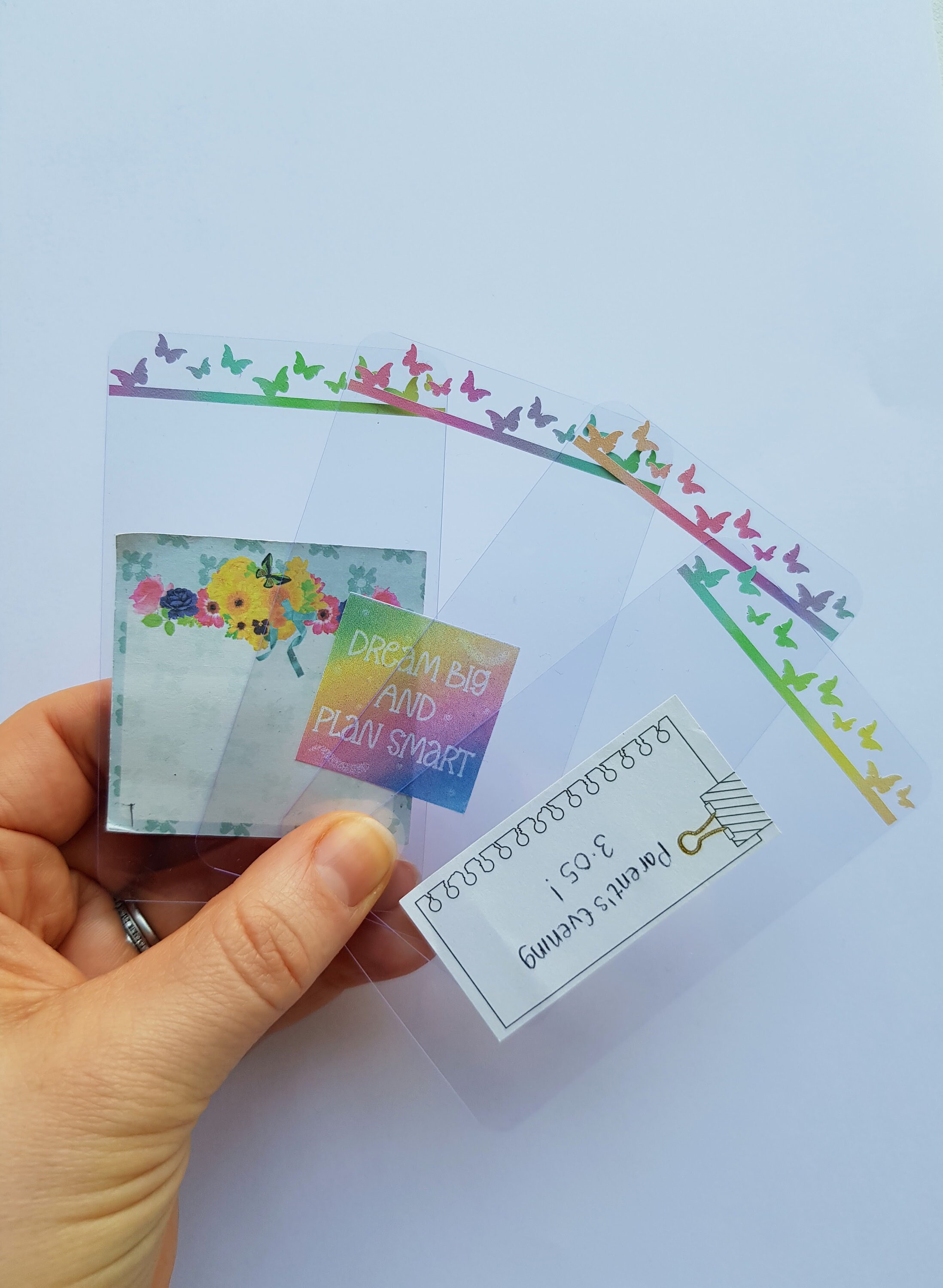 Pastel Butterfly Journal Cards: Mini Planner Dashboards and Pocket Deco ...