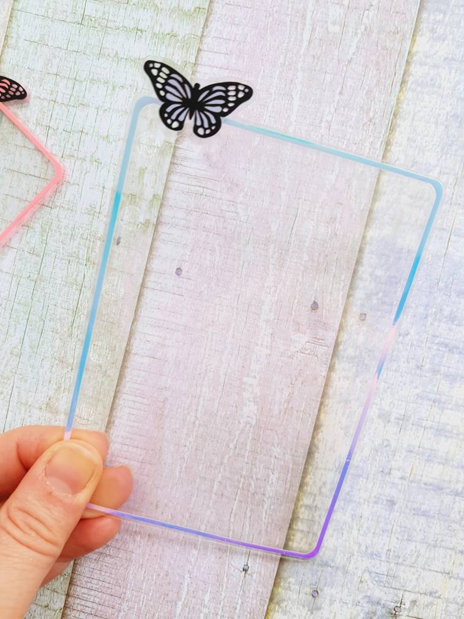 Clear Butterfly Planner Dividers Top Tab Dividers Planner - Etsy UK