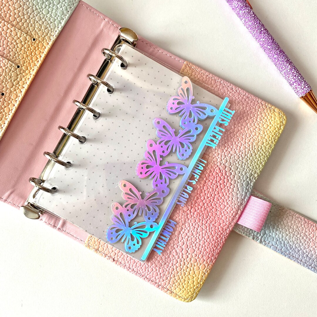 Butterfly Planner Dividers for Rings & Disc Binders, Side Tab Set of 3 ...