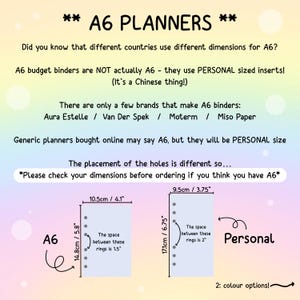 Rainbow Heart Planner Dividers for Ring & Disc Binder, Side Tab Set of ...