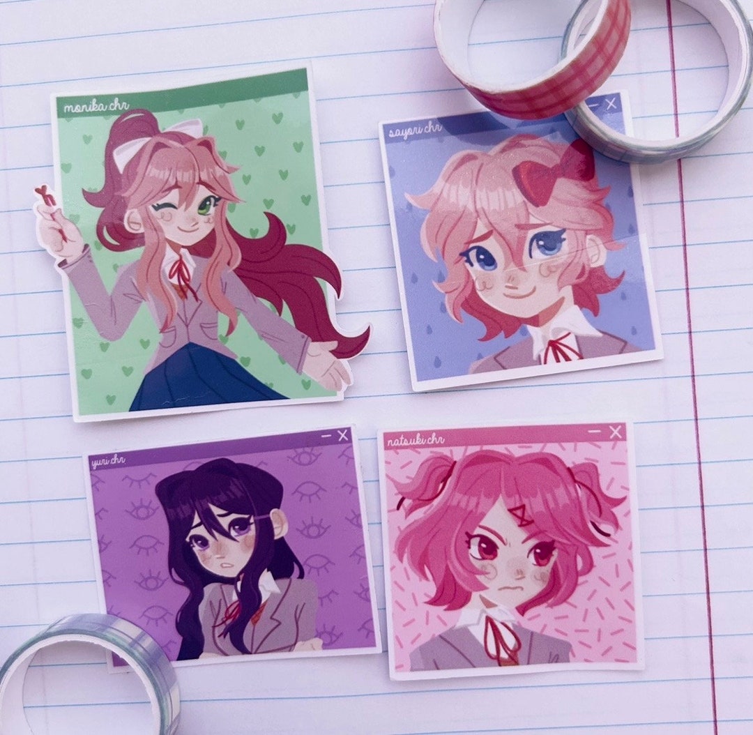 Doki Doki Literature Club Window Stickers - Etsy
