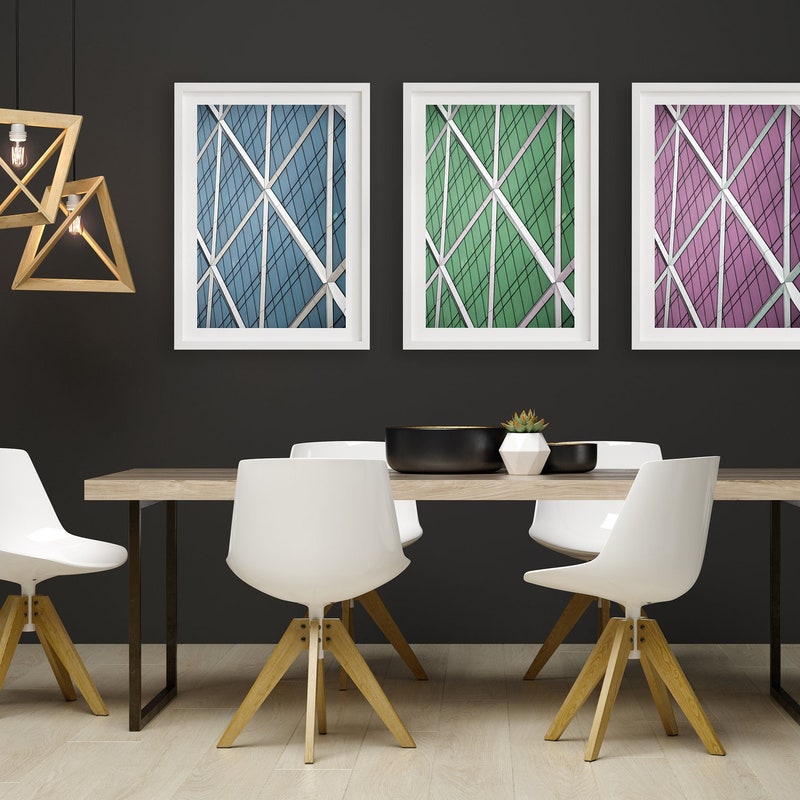 Triptych Architecture Art - Etsy