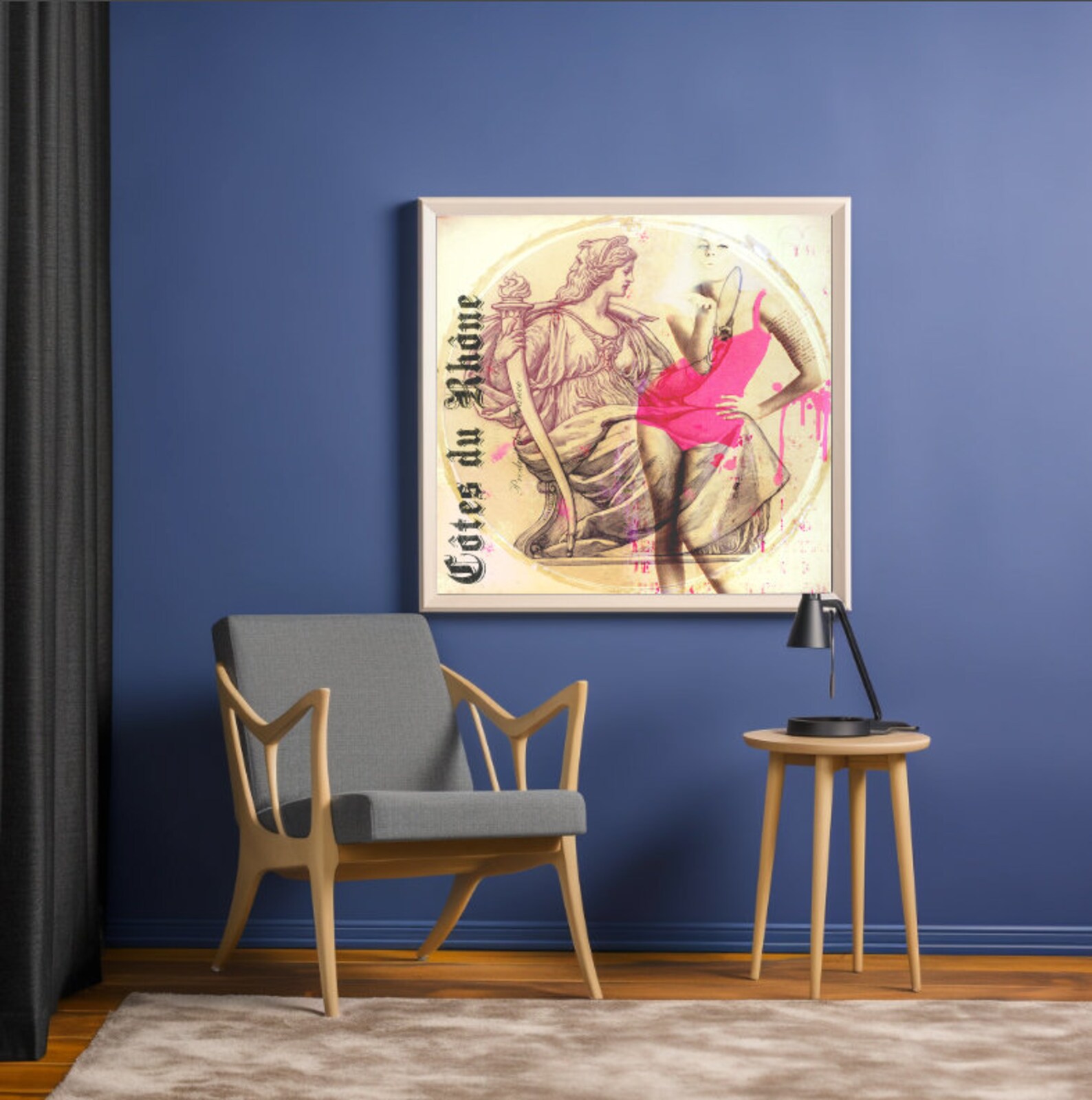Digital Printable Eclectic Collage Art Pop Art Meets Vintage Square ...