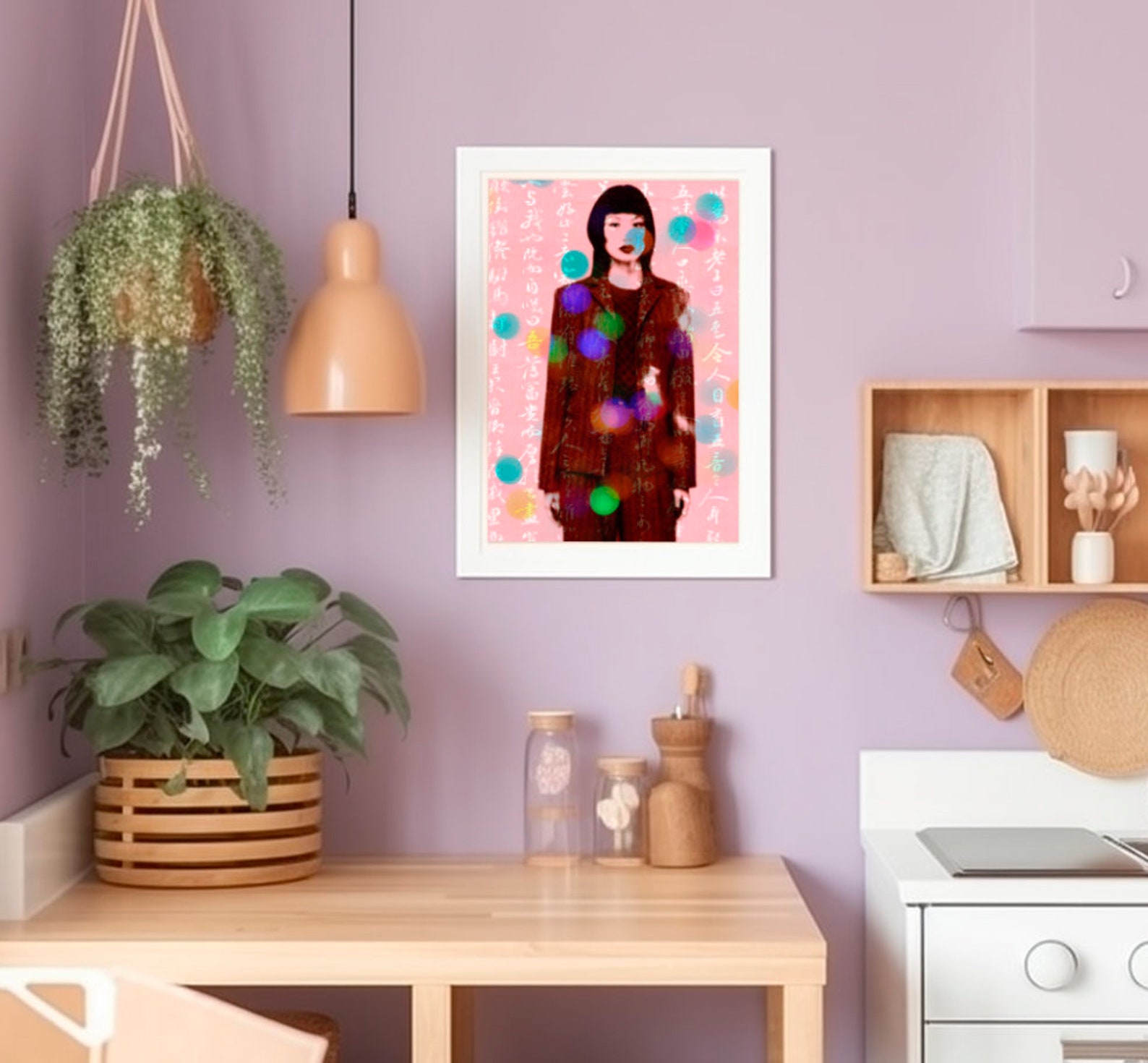 Modern Digital Collage Elevate Your Walls Fine Art Home Decor Colorful ...